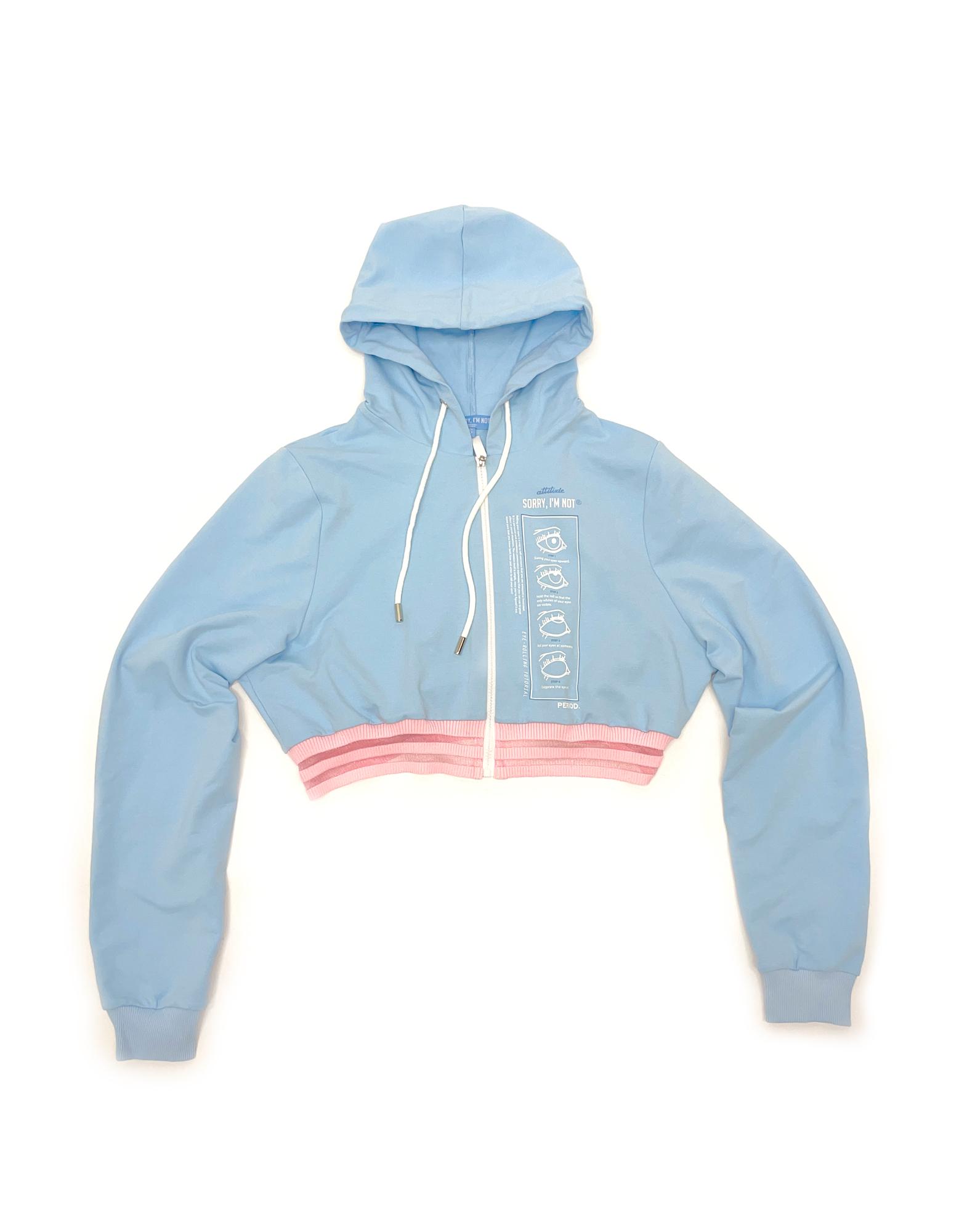 BLUE CROP TRACK JACKET | SORRYIAMNOT