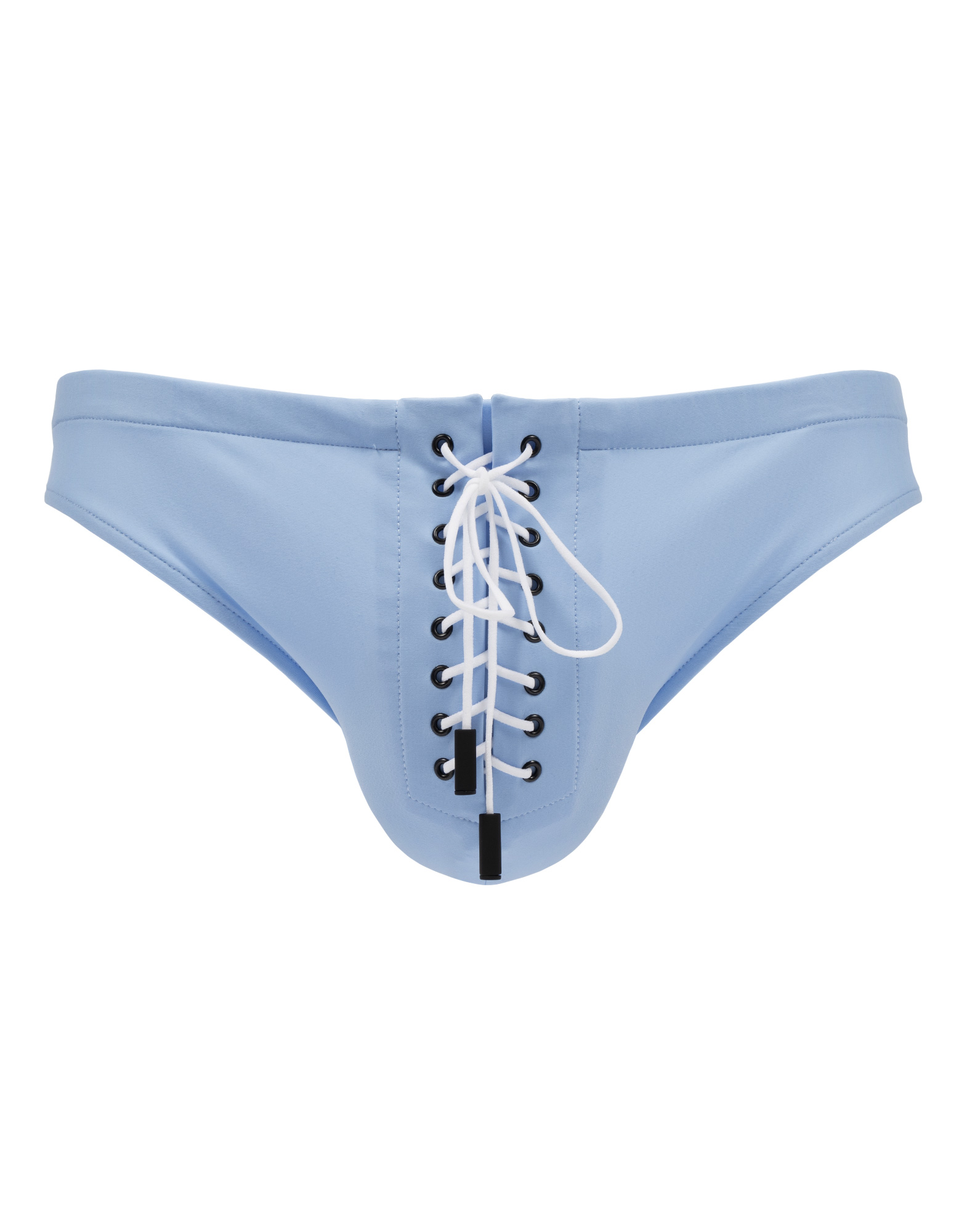 Lace-up swim trunks SORRY, I’M NOT™, male., color blue | SORRYIAMNOT